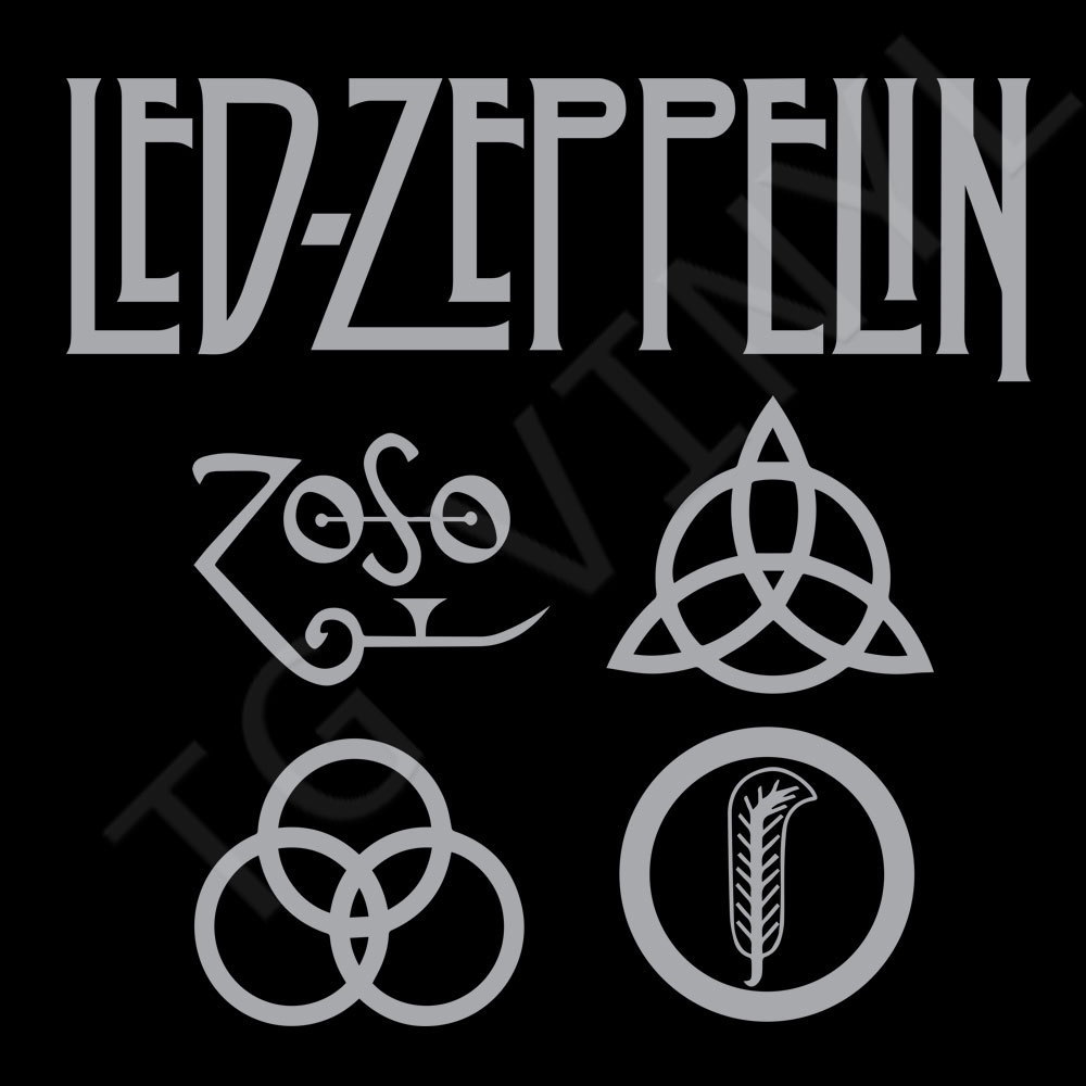 Led Zeppelin Symbols Vector