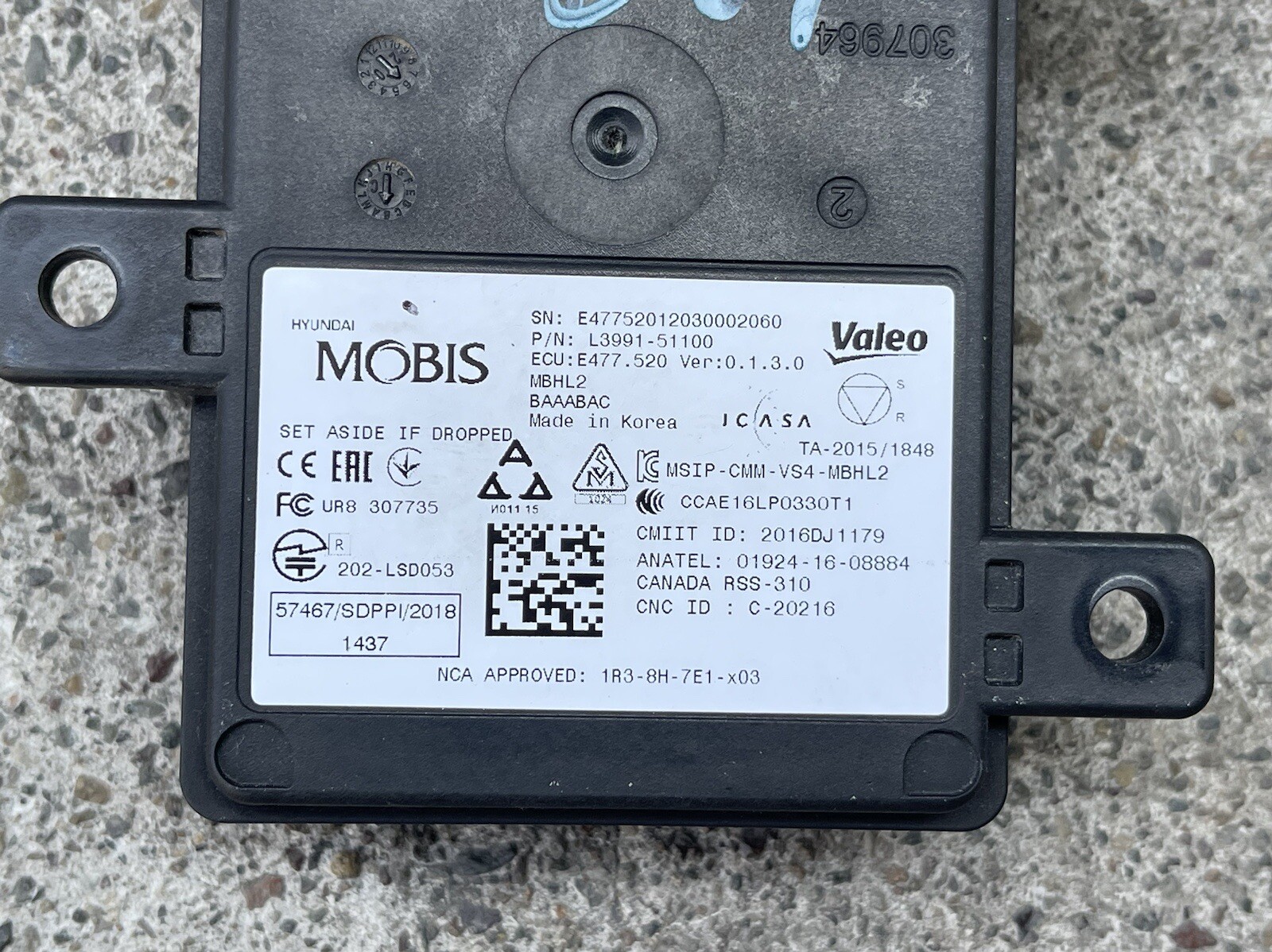 2019 2020 2021 2022 KIA K5 RIGHT REAR BLIND SPOT SENSOR RADAR MODULE ...