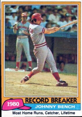1981 Topps Johnny Bench Cincinnati Reds #20 | eBay