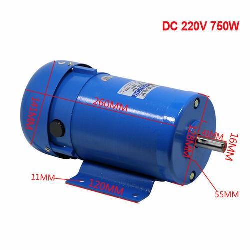 220V 750W Permanent Magnet DC Electric Motor Variable Speed Control ...