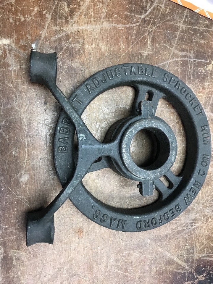 Babbitt Adjustable Sprocket Rim NO. 2-Chainwheel Unused | eBay