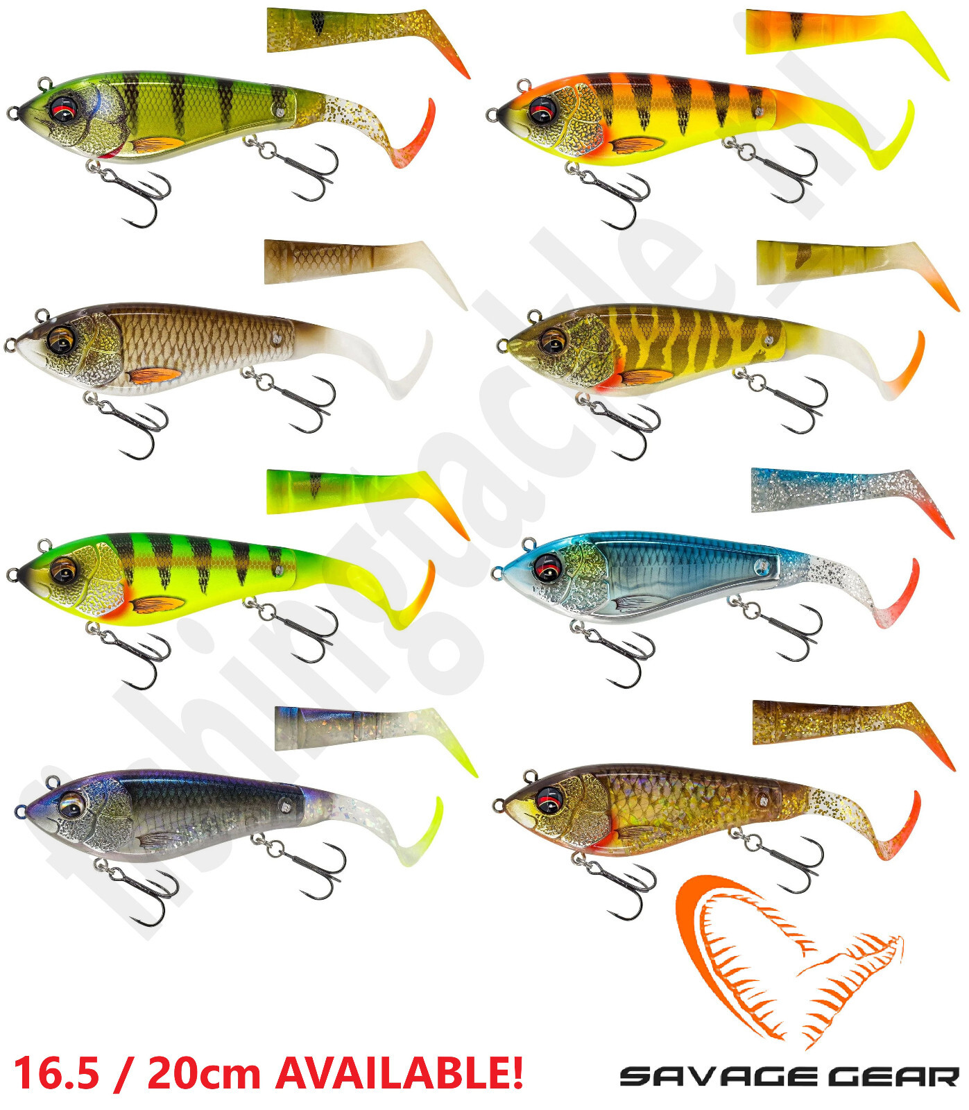 Savage Gear Deviator Tail Hybrid Pike Lure NEW 2025 Models 16.5 / 20cm ...