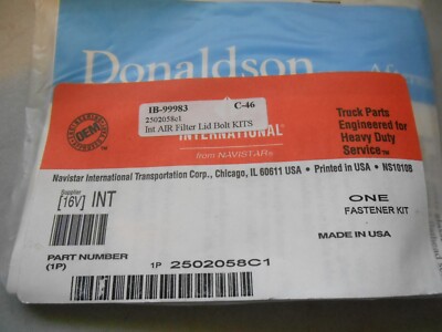 NEW, DONALDSON AIR FILTER LID BOLT KITS for International/Navistar | eBay
