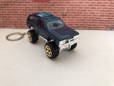 KEYCHAIN RING FOR 88-92 CHEVROLET CHEVY S10 BLAZER LIFTED BLUE TRUCK ...
