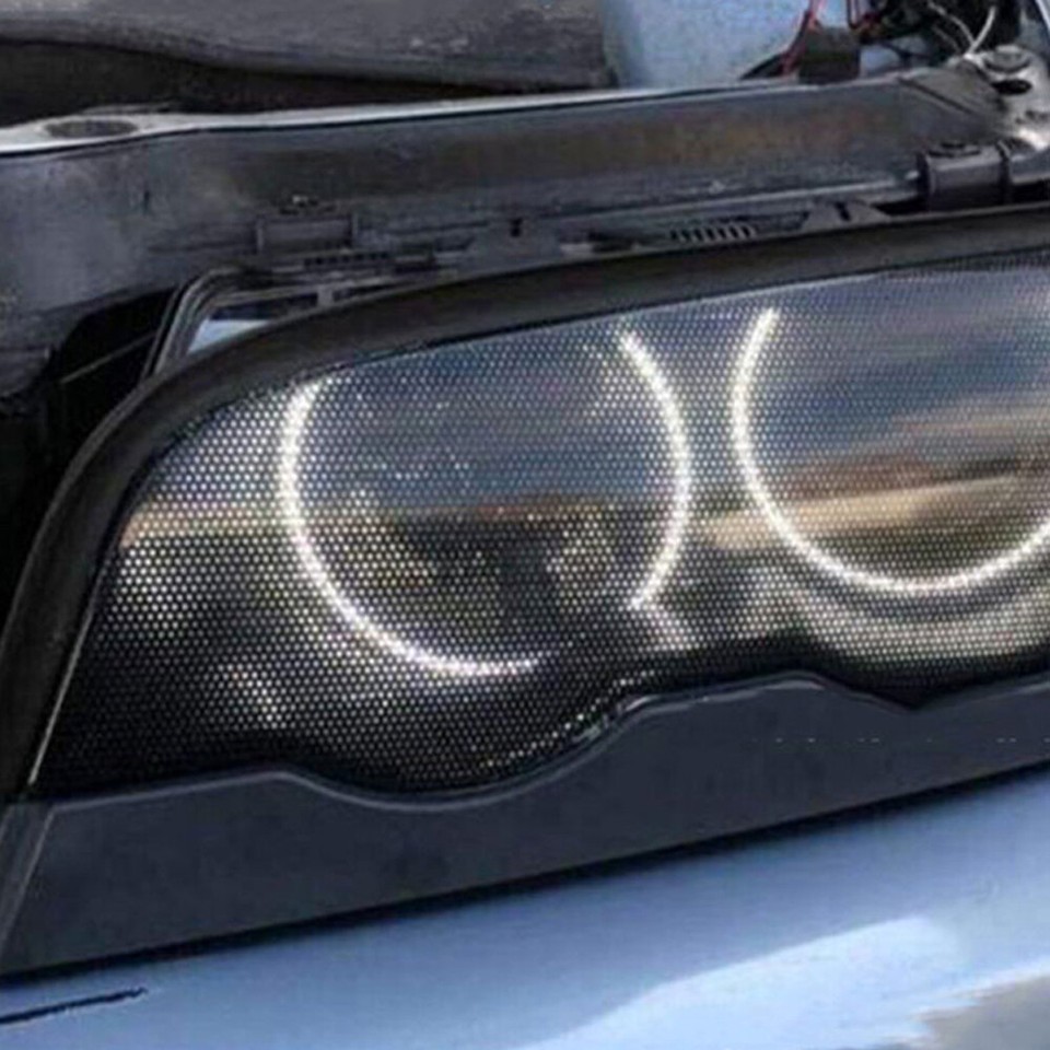 Car Rear Tail Light Honeycomb Sticker Car Lamp Cover Decal Accessories ...