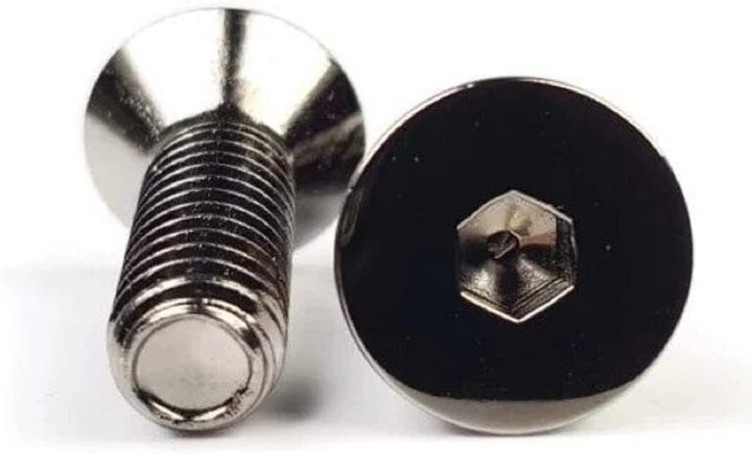 #1/4-20 Black Chrome Flat Head Socket Cap Screw Allen Bolt USA | eBay
