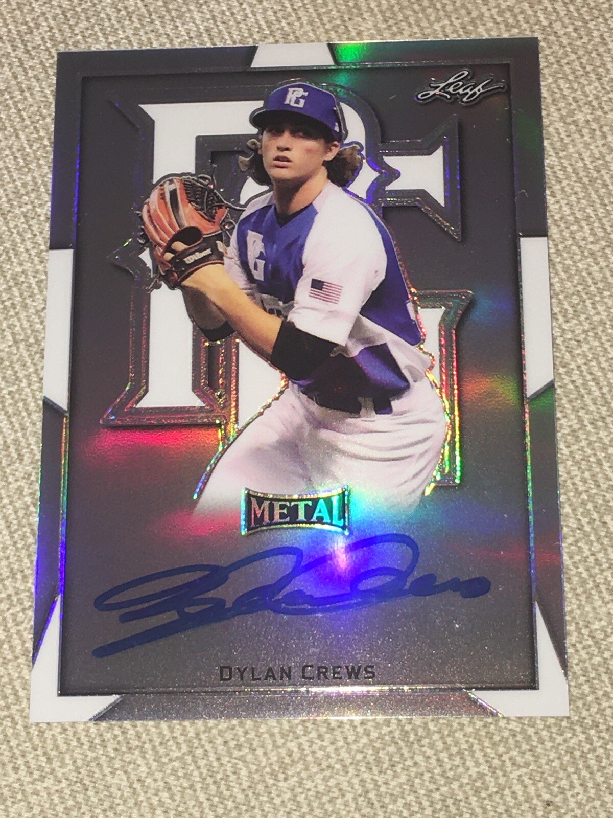 DYLAN CREWS 2019 Leaf Perfect Game AUTOGRAPH Silver Rainbow L.S.U ...