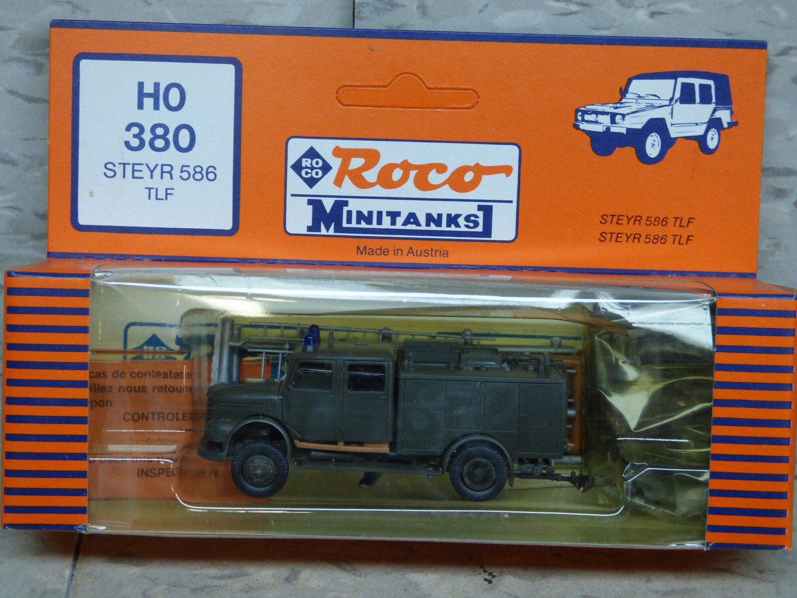 Roco Minitanks / (NEW) 1/87 Modern German Steyr 586 TLF Fire Truck Lot ...