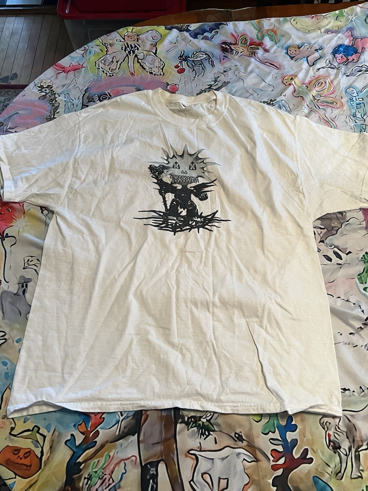 Bladee Drain Gang 2022 Tour White Shirt Size XL - Gem