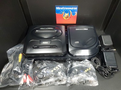 Sega CD Model 2 MK-4102 Console, Sega Genesis Mk-1631 SET System CPLT ...