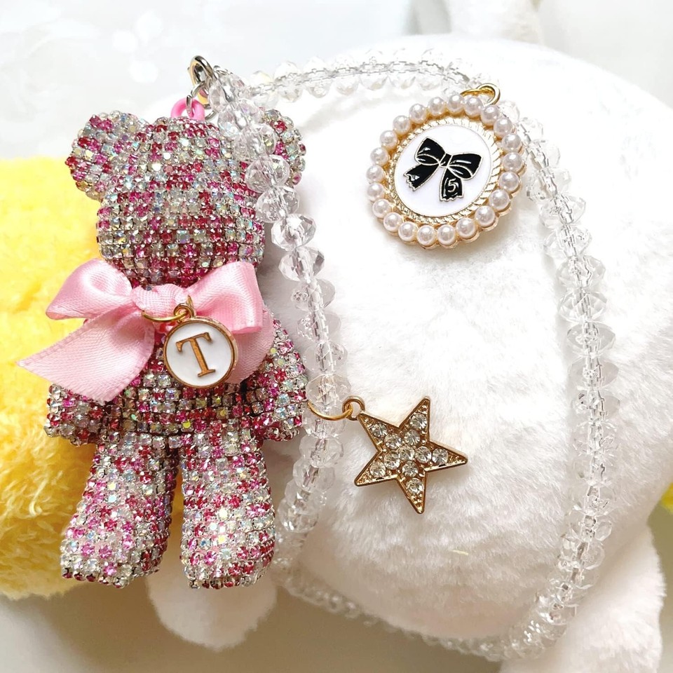 Cute Bling Rear View Mirror Hanging Accessories Sparkle Hanging ...