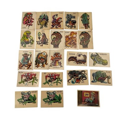1965 Topps Ugly Monster Sticker Lot Of 22 Stickers Brand New | eBay