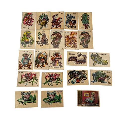 1965 Topps Ugly Monster Sticker Lot Of 22 Stickers Brand New | eBay