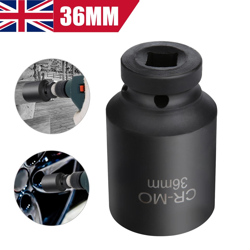 36mm Deep Impact Socket 1/2 Inch Drive 6 Point Hub Nuts Flywheel Tool ...