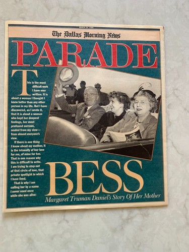 Parade magazine, March 30, 1986, cover: Bess Truman | eBay