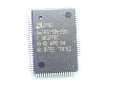AMD AM188EM-25KI Qty of 4 per Lot IC 16 BIT QFP 100 PIN MICROPROCESSOR ...