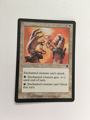 MTG: Magic The Gathering Manacles of Decay Free Combine Shipping! | eBay
