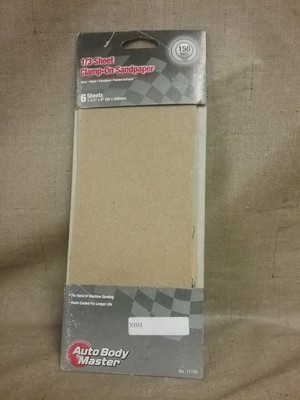 New Genuine Auto Body Master 1/3 Sheet Clamp-On 3 2/3" x 9" Sandpaper ...