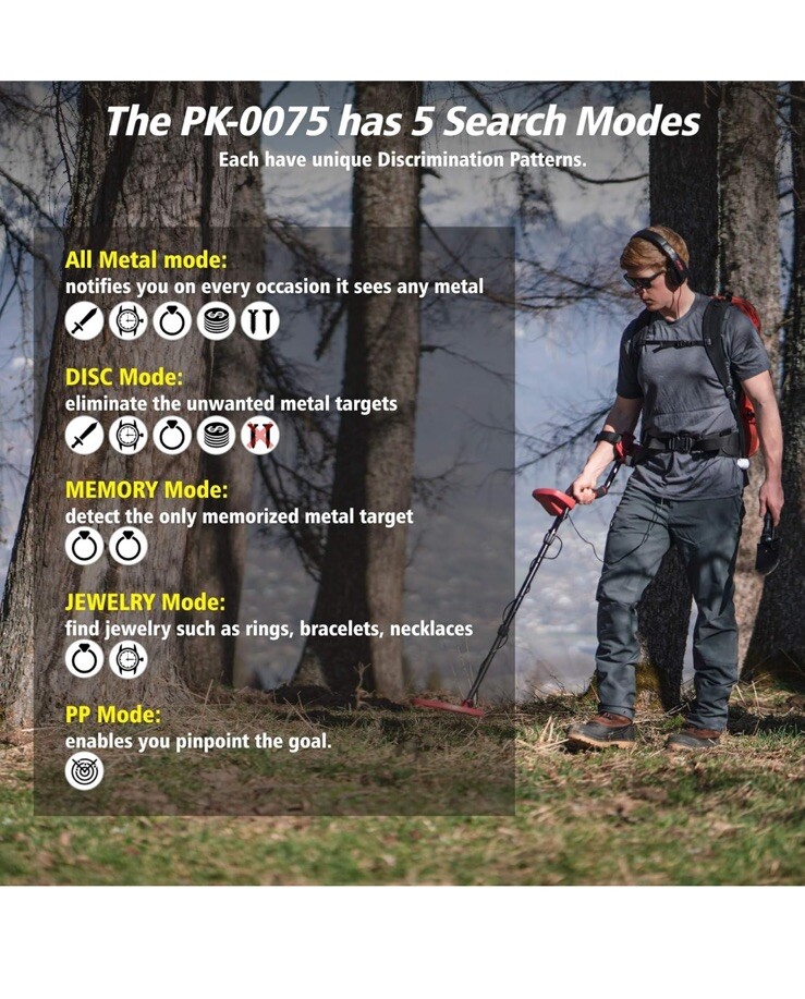 PANCKY Metal Detectors for Adults Waterproof - Professional Higher ...