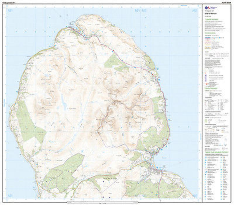 Isle of Arran Explorer Map 361 Ordnance Survey | eBay UK