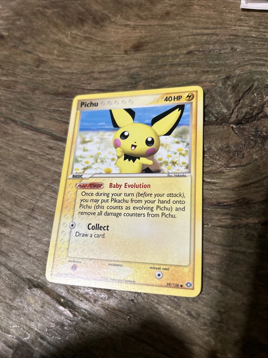 Pichu Evolution Card