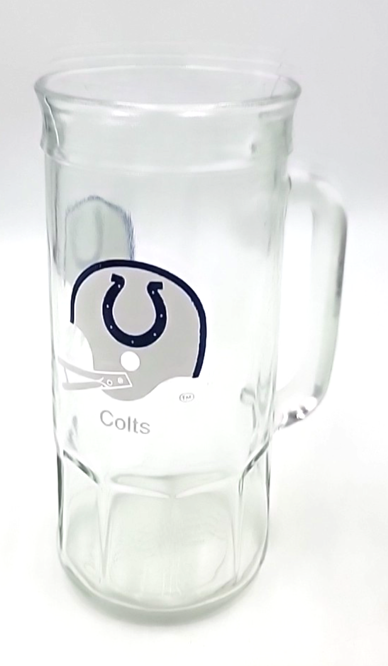 Colts Indianapolis Baltimore NFL Vintage Fisher Glass Stein Beer Mug ...