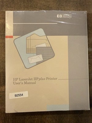BRAND NEW & SEALED HP LaserJet IIP Plus Printer User's Manual Hewlett ...