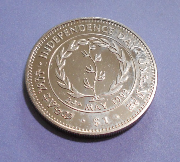Independence Day collectors token ERITREA coin May 1993 medallion $1 ...