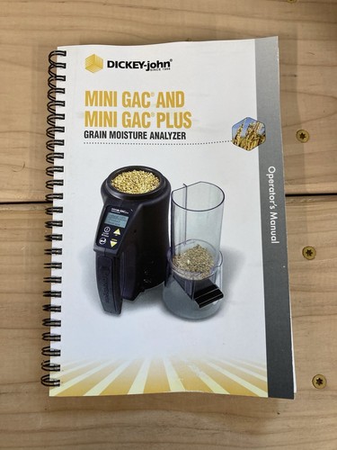 Dickey John Mini GAC Plus Grain Moisture Analyzer/ Tester | eBay