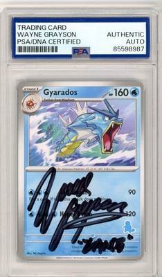 PSA Wayne Grayson Signed Gyarados My First Battle Pokemon TCG 2023 | eBay