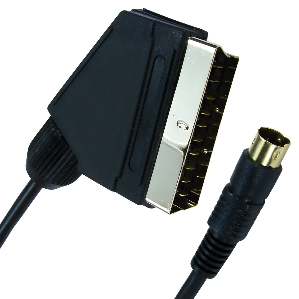 1.5m SCART to SVHS Plug Cable S-Video Lead with Gold Connectors | eBay UK