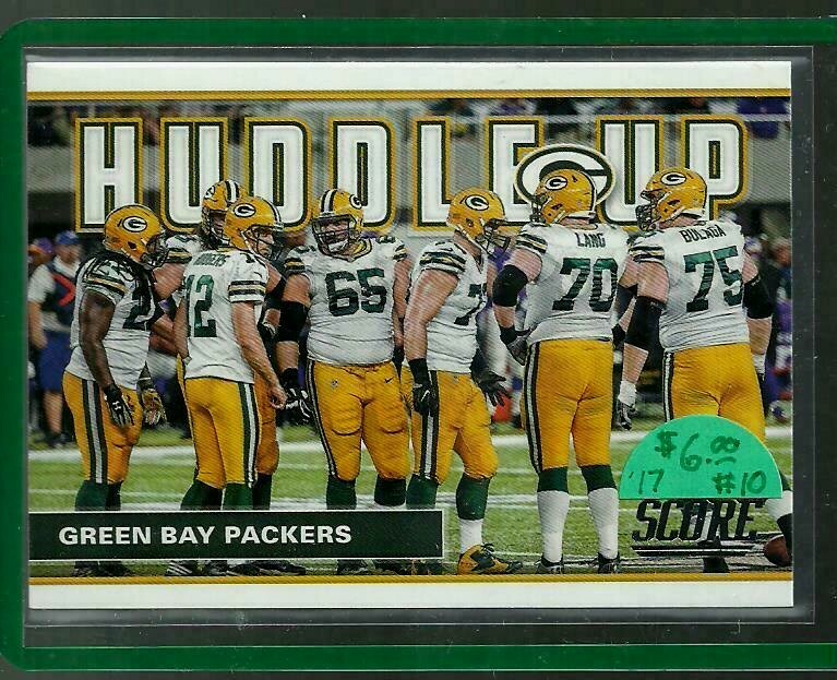 2017 Score - Huddle Up #10 Aaron Rodgers for sale online | eBay