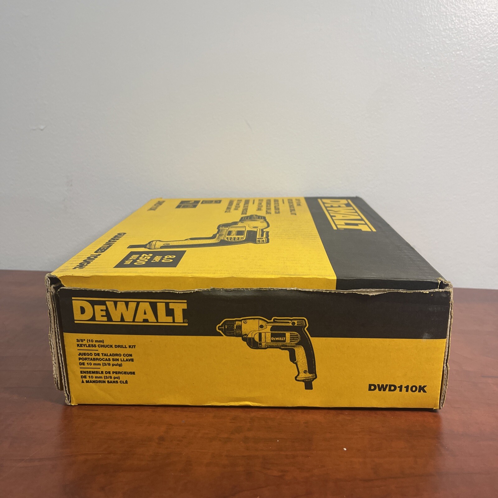 DEWALT DWD110K Corded 3/8" Variable Speed Reversible Keyless Chuck ...