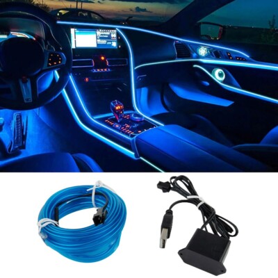 3 Meter DC 12V Car Interior Atmosphere Wire Auto Strip Light LED Decor ...