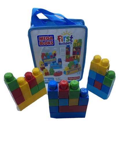 Fisher Price Mega Bloks First Builders Plastic Building Blocks- Missing ...