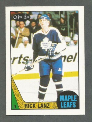 1987-88 O-Pee-Chee OPC Hockey Rick Lanz #239 Toronto Maple Leafs NM/MT ...
