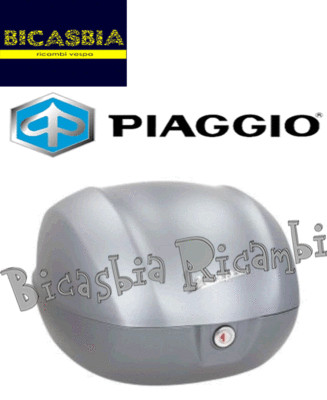 11052 Original Piaggio Rear Trunk Gray Matte 707/C Vespa 125 Sprint | eBay