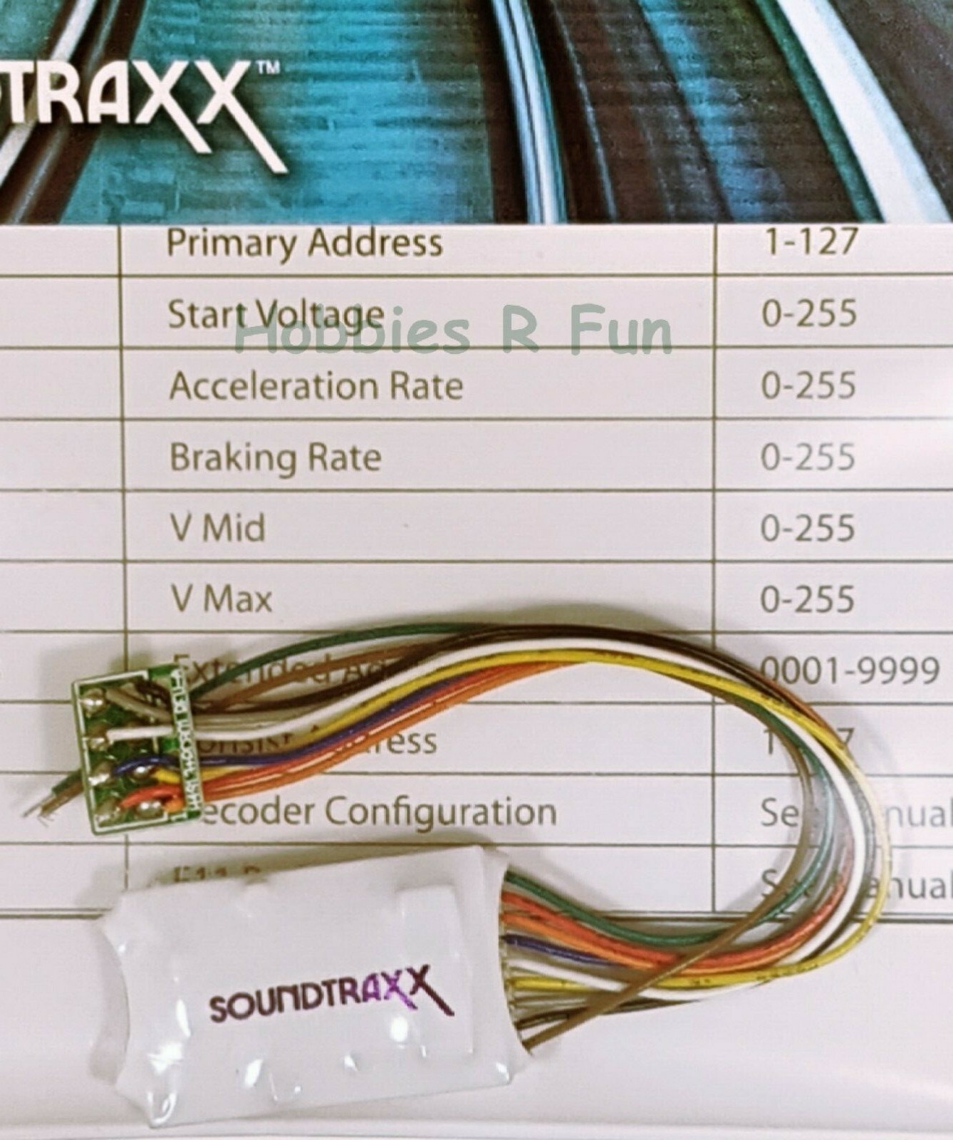 Model trains Soundtraxx MC2H104OP Mobile decoder for HO Locos with 8 ...
