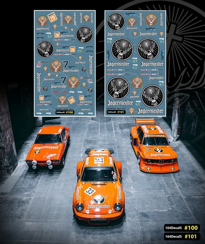 Team Jagermeister Racing Waterslide Decals 1/64 CUSTOM Hot Hw # 190 | eBay