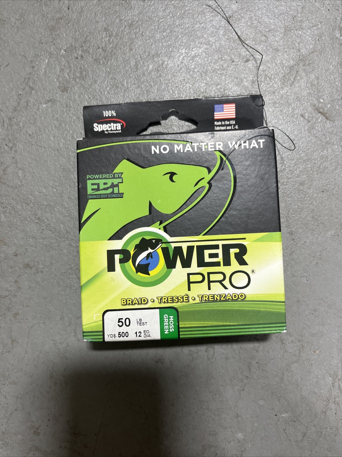 Power Pro Spectra Fiber Braided Fishing Line, Moss Green, 500YD/50LB ...
