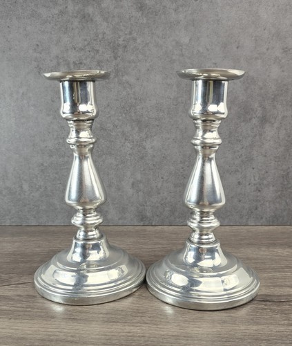 Set of 2 Vtg Silverplate candle stick holders by Webster Wilcox 7 ...