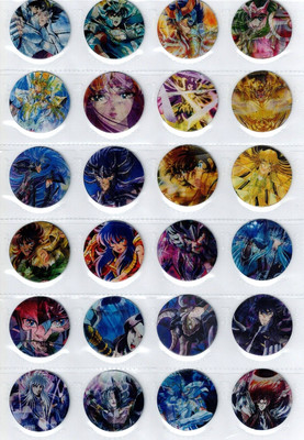 TAZOS 3D SAINT SEIYA Hades Saga Full Set 30/30 PERU KNIGHTS OF ZODIAC ...