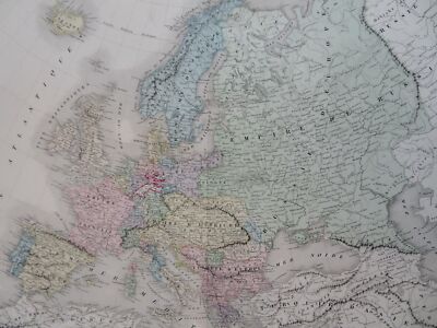 Europe Germany France Ottoman Empire Italy 1861 Tardieu large hand ...