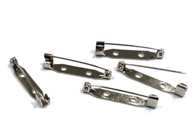24X Bar Pin / Pin Back Lock Brooch 32 mm Nickel Plated (Taiwan) | eBay ...