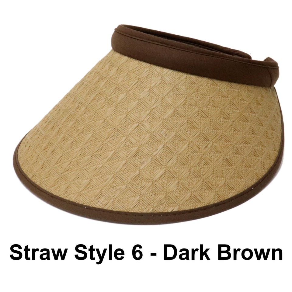 Women Lady Fashion Large Clip On Visor Wide Brim Sun UV Protection Cap ...