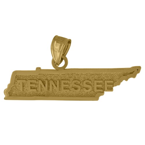 10kt Yellow Gold Mens Tennessee State Charm Pendant Gift for Women | eBay