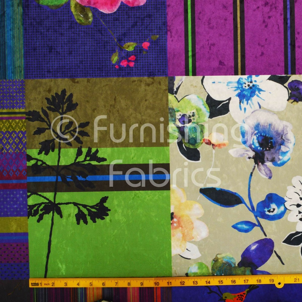 Velvet Patchwork Fabric