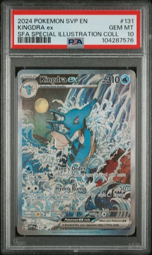 PSA 10 - Kingdra EX Full Art 131 Black Star Promo Shrouded Fable ...