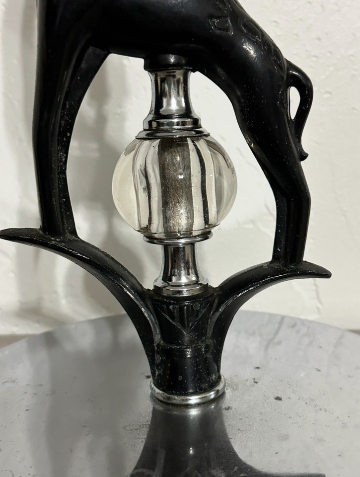 Vintage Chrome, Cast Iron, and Glass Floor Standing Ashtray With ...