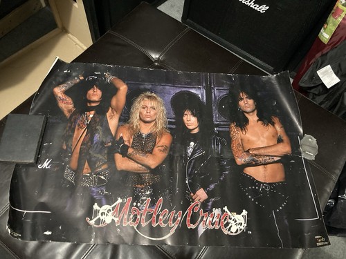 (2) Motley Crue Vintage Posters Vince Neil Nikki Six Tommy Lee Mick ...